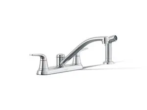 KOHLER Jolt Two-handle Kitchen Sink Faucet With Side Sprayer - One-color