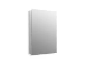 KOHLER Catalan 24-1/8" W X 36-1/8" H Aluminum Single-door Medicine Cabinet With 170 Degree Hinge - Satin Anodized Aluminum