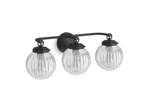 KOHLER Embra Studio Mcgee Three-light Sconce - Matte Black