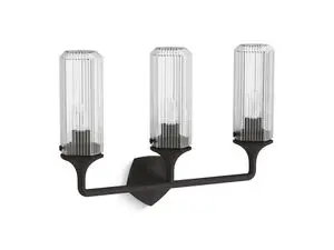 KOHLER Occasion Three-light Sconce - Matte Black