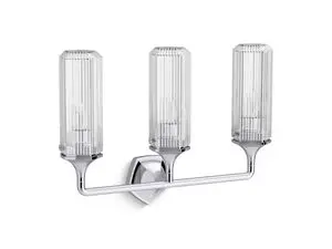 KOHLER Occasion Three-light Sconce Polished Chrome