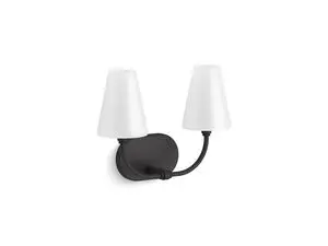 KOHLER Kernen By Studio McGee Two-light Sconce Matte Black