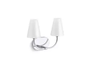 KOHLER Kernen By Studio McGee Two-light Sconce Polished Chrome