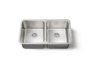 KOHLER Undertone 31-1/2" Undermount Double-bowl Kitchen Sink - One-color