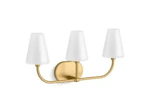 KOHLER Kernen Studio Mcgee Three-light Sconce - Brushed Moderne Brass