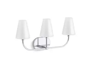 KOHLER Kernen Studio Mcgee Three-light Sconce - Polished Chrome