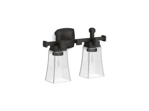 KOHLER Riff Two-light Sconce Matte Black