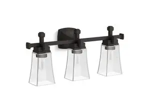 KOHLER Riff Three-light Sconce - Matte Black