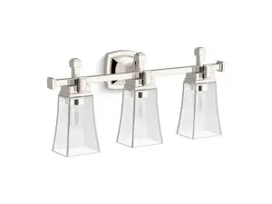 KOHLER Riff Three-light Sconce - Polished Nickel