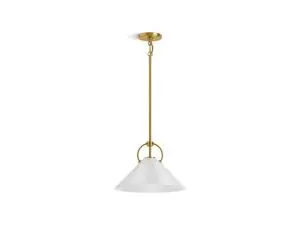 KOHLER Kernen Studio Mcgee 14" Pendant - Brushed Moderne Brass