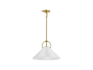 KOHLER Kernen Studio Mcgee 18" Pendant - Brushed Moderne Brass
