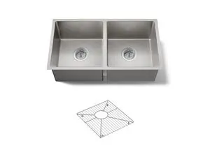 KOHLER Strive 29-1/2" Undermount Double-bowl Kitchen Sink - One-color