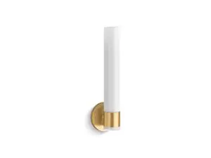 KOHLER Purist One-light Sconce Brushed Moderne Brass