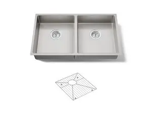 KOHLER Strive 32" Undermount Double-bowl Kitchen Sink - One-color