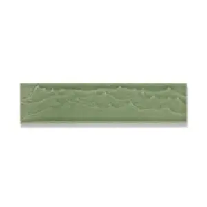KOHLER Landshapes Daniel Arsham 3" X 12" Feature Tile Produced The Wastelab - Dark Celadon