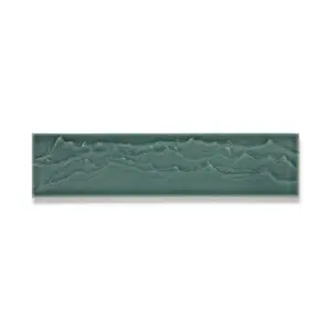 KOHLER Landshapes Daniel Arsham 3" X 12" Feature Tile Produced The Wastelab - Deep Teal