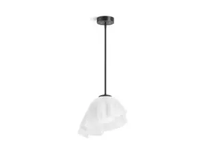 KOHLER Landshapes By Daniel Arsham 14-3/4" Pendant Matte Black