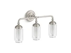 KOHLER Artifacts Three-light Sconce - Brushed Nickel