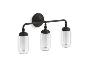 KOHLER Artifacts Three-light Sconce - Matte Black