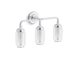 KOHLER Artifacts Three-light Sconce - Polished Chrome