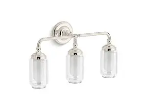 KOHLER Artifacts Three-light Sconce - Polished Nickel