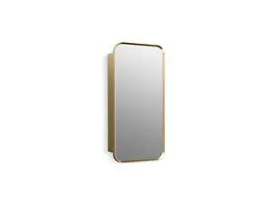 KOHLER Verdera 15" X 30" Rectangular Framed Medicine Cabinet - Moderne Brushed Gold