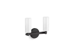 KOHLER Crue Two-light Sconce Matte Black