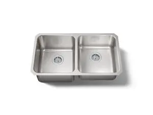 KOHLER Undertone 31-1/2" Undermount Double-bowl Kitchen Sink - One-color