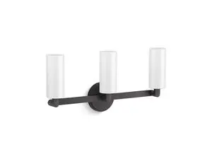 KOHLER Crue Three-light Sconce - Matte Black