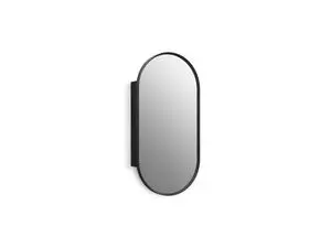 KOHLER Verdera 15" X 30" Capsule Framed Medicine Cabinet - Matte Black