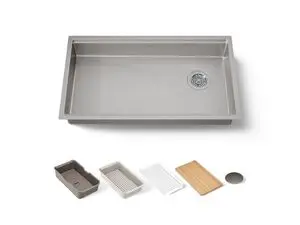 KOHLER Strive 32" Undermount Single-bowl Workstation Kitchen Sink - One-color