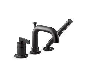 KOHLER Castia Studio Mcgee Deck-mount Bath Faucet With Handshower - Matte Black