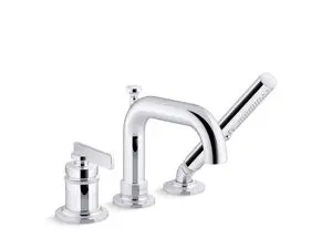 KOHLER Castia By Studio McGee Deck-mount Bath Faucet With Handshower Polished Chrome
