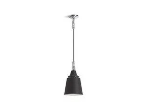 KOHLER Varla 9" Pendant - Polished Chrome/matte Black