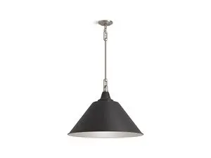 KOHLER Varla 24" Pendant - Matte Black With Brushed Nickel