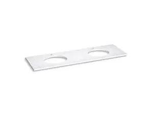 KOHLER Silestone 73" Quartz Vanity Top With Two Oval Cutouts - Eternal Statuario