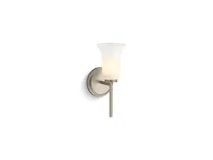 KOHLER Bellera One-light Sconce With Frosted Shade - Brushed Nickel