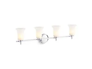 KOHLER Bellera Four-light Sconce With Frosted Shades - Polished Chrome