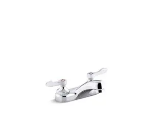 KOHLER Triton Bowe 0.5 Gpm Centerset Bathroom Sink Faucet With Laminar Flow And Lever Handles, Drain Not Included - One-color