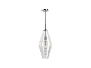 KOHLER Simplice Diamond Pendant - Polished Chrome