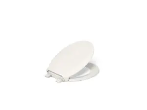 KOHLER Cachet ReadyLatch Quiet-Close Round-front Toilet Seat Biscuit