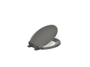 KOHLER Cachet Readylatch Quiet-close Round-front Toilet Seat - Thunder Grey