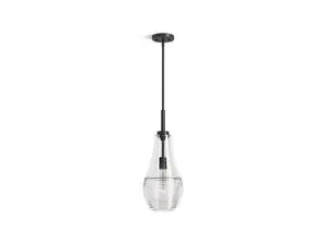 KOHLER Simplice 8" Teardrop Pendant Matte Black