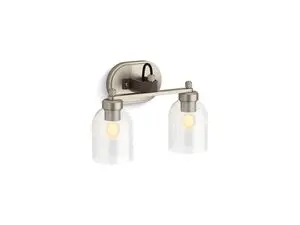 KOHLER Tannage Two-light Sconce - Brushed Nickel