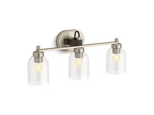 KOHLER Tannage Three-light Sconce Brushed Nickel