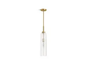 KOHLER Simplice 5" Bottle Pendant Brushed Moderne Brass