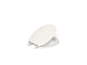 KOHLER Lustra Quick-release Round-front Toilet Seat - Biscuit