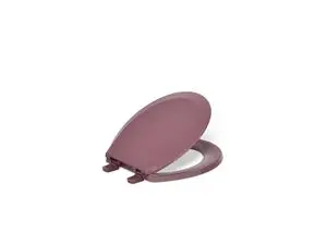 KOHLER Lustra Quick-Release Round-front Toilet Seat Raspberry Puree