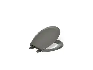 KOHLER Lustra Quick-Release Round-front Toilet Seat Thunder Grey