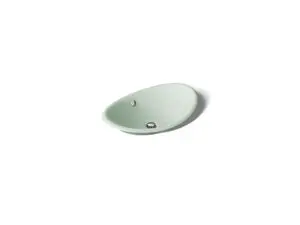 KOHLER Iron Plains 20-3/4" Oval Vessel Bathroom Sink - One-color